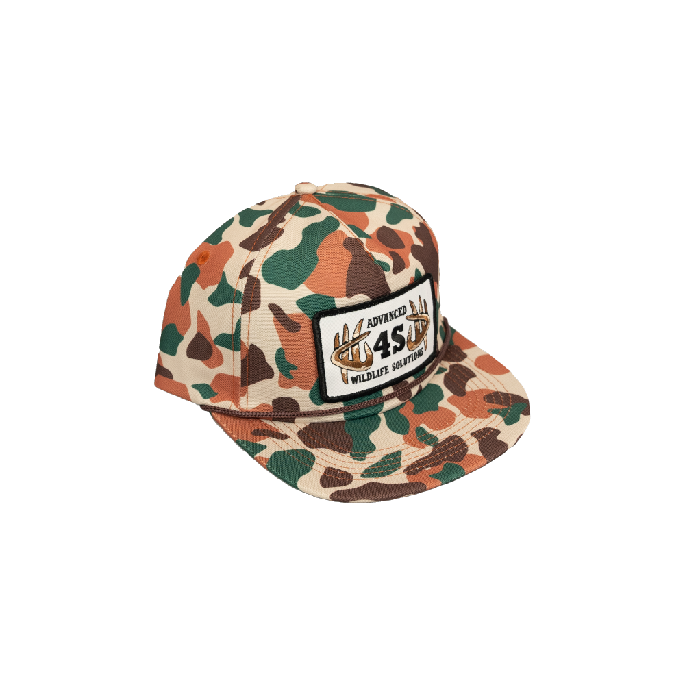 Rope Hat Old School Camo 3 4S Advanced Wildlife Solutions Rope Hat Old School Camo 3 4S Advanced Wildlife Solutions