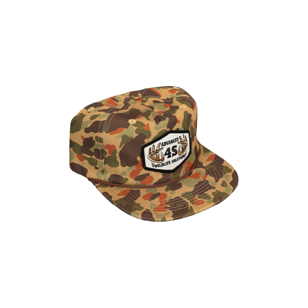 Rope Hat Old School Camo 4 4S Advanced Wildlife Solutions Rope Hat Old School Camo 4 4S Advanced Wildlife Solutions